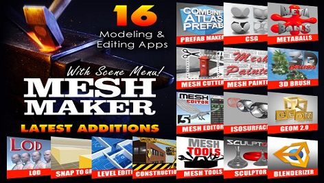 پلاگین یونیتی Mesh Maker - جت ابزار