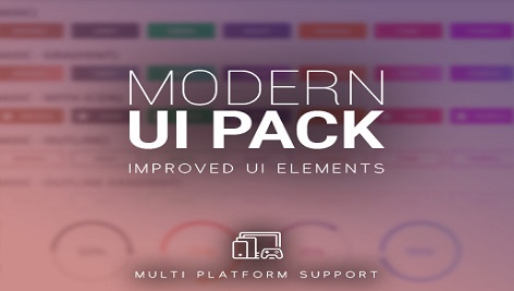 پکیج ui یونیتی Modern UI Pack - جت ابزار